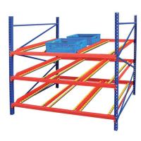 China 3.5T Industrial Roller Racking Wheels 36W x 14D x 56H Steel Frame Shelving for sale