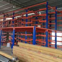 China 2500kg Q235B Cantilever Timber Racking System Single Sided Custom Sizes for sale