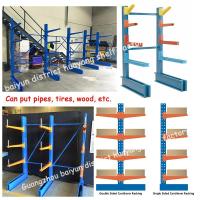 China 2500kg Q235B Cantilever Timber Racking System Single Sided Custom Sizes for sale