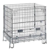 China 500kg Collapsible Wire Mesh Storage Cage Foldable Stackable Container ODM for sale