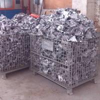 China Heavy Duty 1000kg Galvanized Wire Mesh Storage Cage Pallet Box 4 Layer Stackable for sale