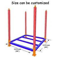 China Four Pillars Stackable Metal Pallets 2.5T Warehouse Stacking Systems for sale
