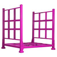 China Heavy Duty Stackable Tyre Stillage Rack Cold Rolled Steel 4 Post Foldable for sale