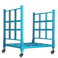 China Heavy Duty Stackable Tyre Stillage Rack Cold Rolled Steel 4 Post Foldable for sale