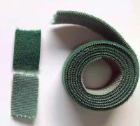 China Green Velcro Hook and Loop Tape Nylon Adhesive Magic Tape High UV Water Resistance Custom Size for sale