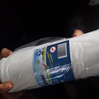 China Fiberglass Mosquito Pleated Sliding Door Pleated Mosquito Net Door for sale