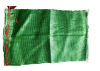 China Woven PP Mesh Bag for Onion Vegetable Packing Drawstring 50x80cm 10kg Capacity for sale
