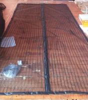 China Customizable Magnetic Mesh Screen Door 90x210cm Polyester Mosquito Net Curtain for sale