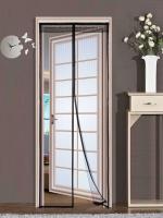 China Magnetic Screen Door Mosquito Net 210T Polyester Mesh Easy Install Durable Insect Curtain for sale