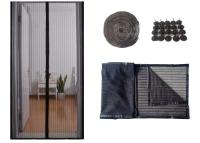China Magnetic Screen Door Mosquito Net 210T Polyester Mesh Easy Install Durable Insect Curtain for sale