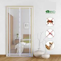 China Customized Magnetic Mesh Door Curtain Mosquito Net Insect Screen Polyester 90x210cm for sale