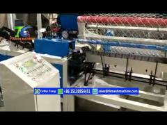 Green 4.0mm Chain Link Fence Machine 220V 380V Fence Panel Making Machine