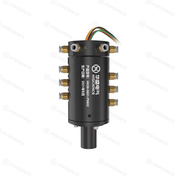 Quality 6 Passages Pneumatic Rotary Unions 6 Circuits 2A Electric Rotary Joint for sale