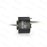 China IP51 Through Bore Slip Ring 12.7mm 6 Circuits 10A 8 Signal 1 Shielded 380VAC for sale