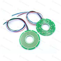 China IP51 Pancake Slip Ring 4 Circuits 10A Ultra Thin 92mm OD for Industrial Automation for sale