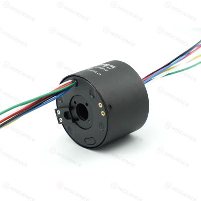 China Through Bore Slip Rings 6 Circuits 10A for Continuous Electrical Power Transfer in Industrial Automation Systems for sale