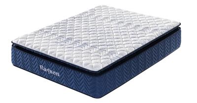 China Breathable double memory pocket coil spring mattress two layers pillow top with memory pocket spring mattress  RSP-ML345 for sale