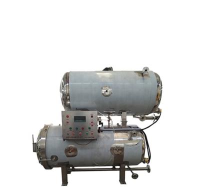 Cina Food and beverage commercial aseptic processing high temperature steam heating double door sterilization pot in vendita