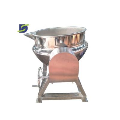 Cina Sanitary steam cooking jacketed kettle with agitator industrial stir fry pan 600l in vendita