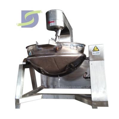 Cina Fully Automatic Industrial Cooking Machine Hydraulic Feed Steam Heating Planetary Stirring Sandwich Pan in vendita