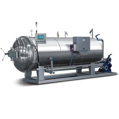 Cina custom can food water immersion retort water spray showing autoclave steam sterllizer retort autoclave machine in vendita