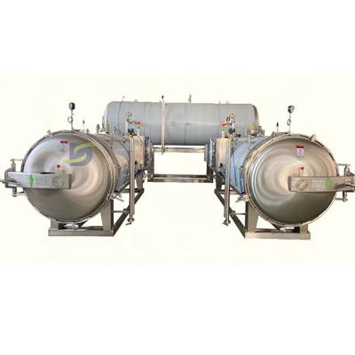 Cina Water Bath Type Autoclave Retort Sterilizer Three Pot Parallel for Chili Sauce in vendita