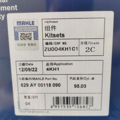 Cina 4JH1 Motore Diesel Kit Mahle Set originale per escavatore NKR77 in vendita