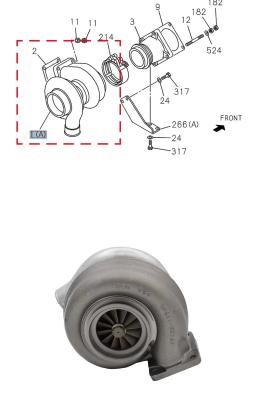 Cina Componenti di ricambio Isuzu Turbocompressore 1-87618329-0 per 6WG1 in vendita