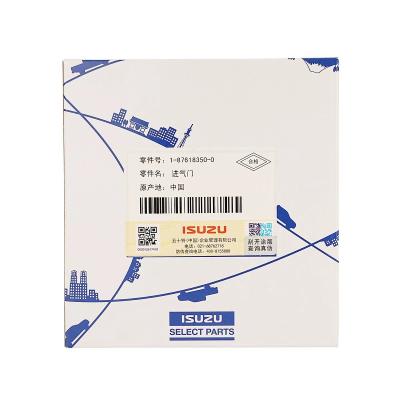 Cina Parti originali di motore di escavatore Valvola 1-87618350-0 per 4JG1 in vendita