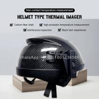 China Non Contact Face Recognition Thermometer Helmet for sale