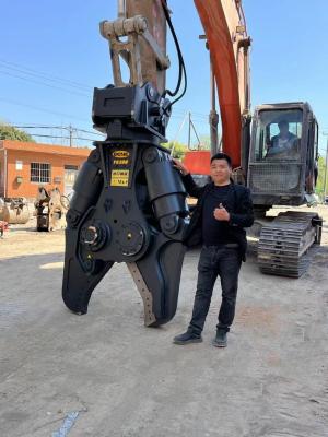 China 6-50T excavator attachment construction machinery parts rotary hydraulic scrap shear metal shear Demolition shear steel for sale