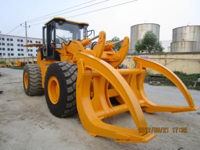 China 15 Ton Log Loader / Log Wheel Loader with 3.4m Lift Height and 12s Cycle Time for sale