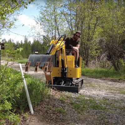 Cina macchina approvata dello scavo del CE di 1200kg Mini Crawler Excavator con la cabina in vendita