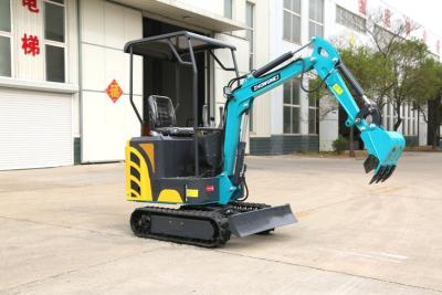 Cina Piccolo zappatore della pista della struttura della pista di colore giallo di gomma telescopico di Mini Excavator 1700kg in vendita