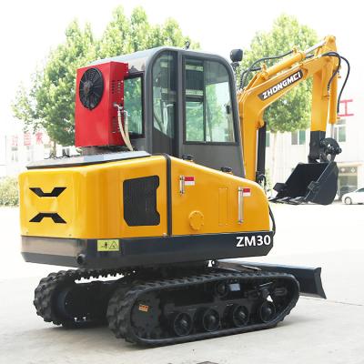 Cina La macchina miniatura di verde della scavatrice 3000kg ha personalizzato Mini Excavator 360 gira Mini Digger in vendita