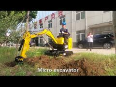ZM10 Kubota Engine Diesel Digger Mini Pelle 1 Ton Excavator Machine