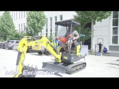 1200kg Mini Crawler Excavator CE Approved Excavation Machine With Cabin