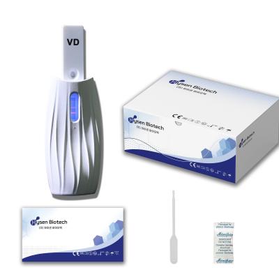China Fast and Accurate Plastic One Step Vitamin D Fluorescence Immunochromatography Rapid Test Kit for sale