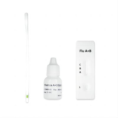China Manual Power Source CE/ISO13485 Certified Influenza A B Combo Rapid Diagnostic Test Kit for sale