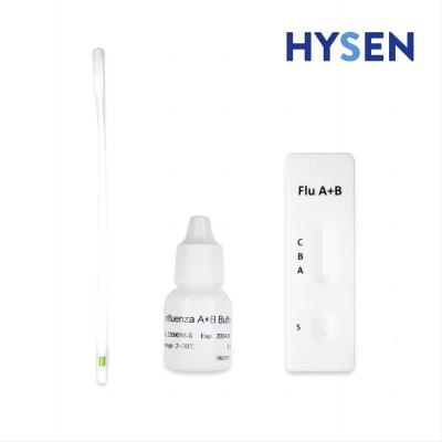 China Manual Power Source CE/ISO13485 Certified Influenza A B Combo Rapid Diagnostic Test Kit for sale