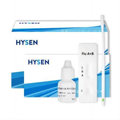 China Manual Power Source CE/ISO13485 Certified Influenza A B Combo Rapid Diagnostic Test Kit for sale
