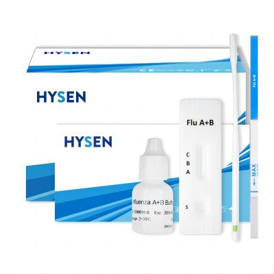 China Manual Power Source CE/ISO13485 Certified Influenza A B Combo Rapid Diagnostic Test Kit for sale