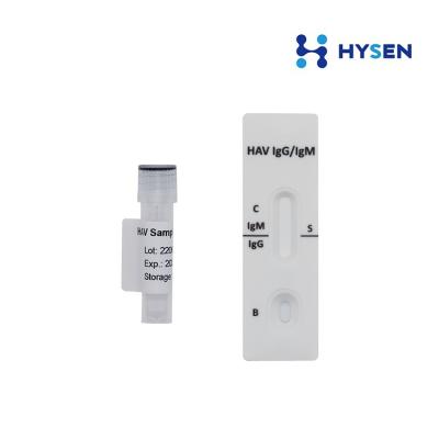 Cina Diagnosi accurata con virus dell' epatite A HAV IgG IgM Rapid Test Kit CE ISO certificato in vendita