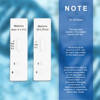China Fast and Accurate Colloidal Gold Malaria P. F. /P. V. /Pan. Rapid Diagnostic Test Kit for sale