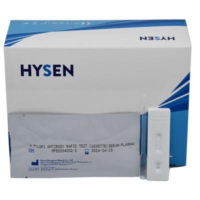 Cina Sero Plasma Dispositivi medici commerciali H.pylori Ab H.pylori Test H.pylori Anticorpi Rapid Test Kit in vendita