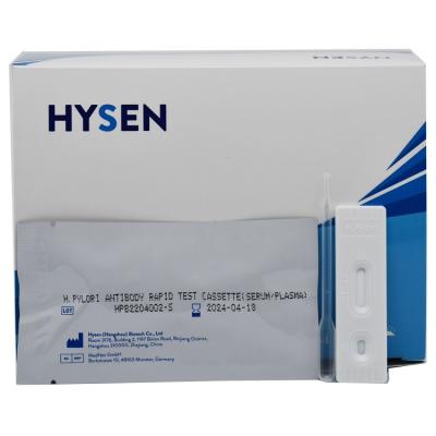 Cina Sero Plasma Dispositivi medici commerciali H.pylori Ab H.pylori Test H.pylori Anticorpi Rapid Test Kit in vendita