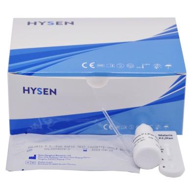 China Ein Schritt Malaria Rapid Diagnostic Test Kit Pan/Pf Cassette Typ Vollblut für den Markt zu verkaufen