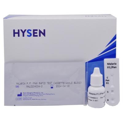 China Ein Schritt Malaria Rapid Diagnostic Test Kit Pan/Pf Cassette Typ Vollblut für den Markt zu verkaufen