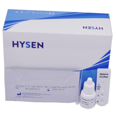 China Ein Schritt Malaria Rapid Diagnostic Test Kit Pan/Pf Cassette Typ Vollblut für den Markt zu verkaufen