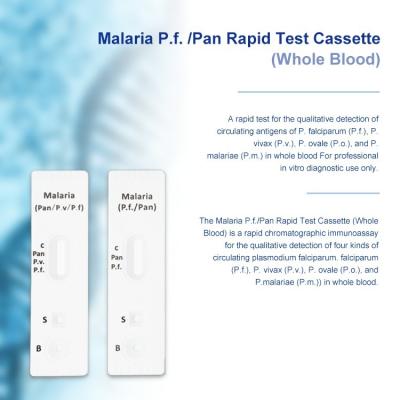 China CE-goedkeuring HYSEN Malaria P.F./P.V./Pan. Anticorps-antigeen Rapid Test Kit Snelle resultaten Te koop